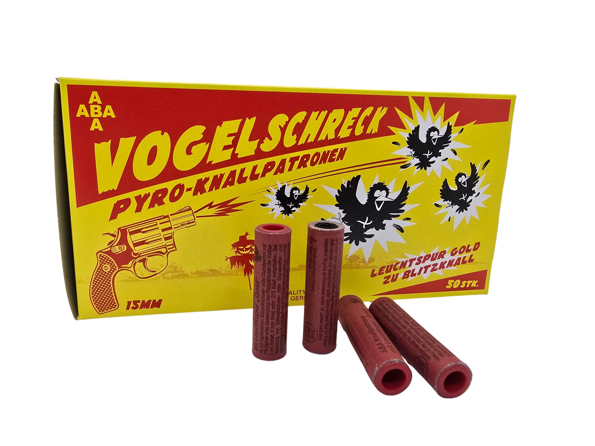 ABA Pyro Knallpatronen - 50er - 1.4G "Vogelschreck" – Startrade Pyro ...
